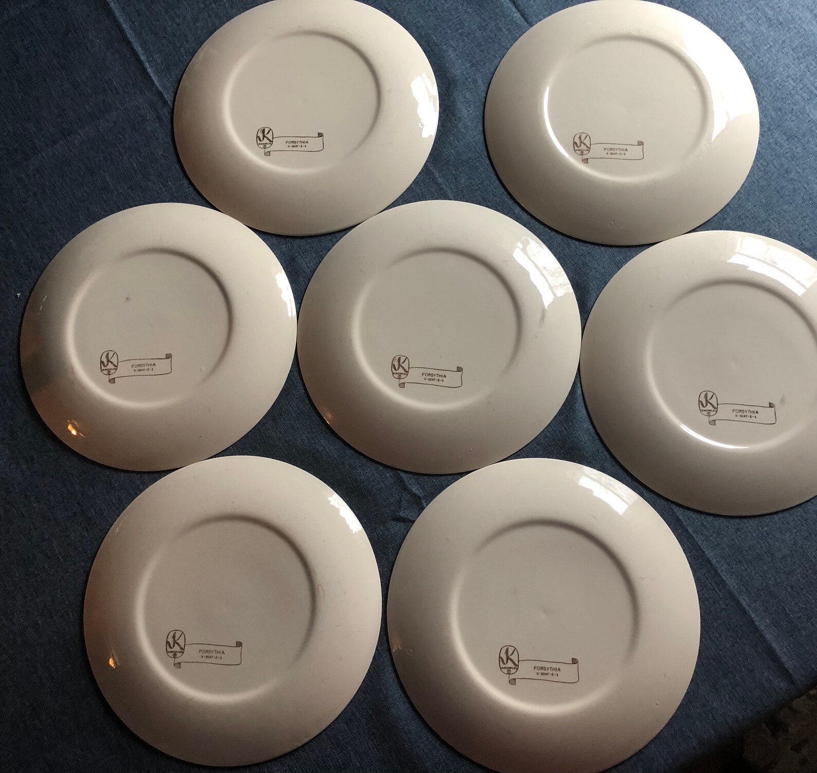 Edwin Knowles Set of 7 Dinner Plates | Etsy