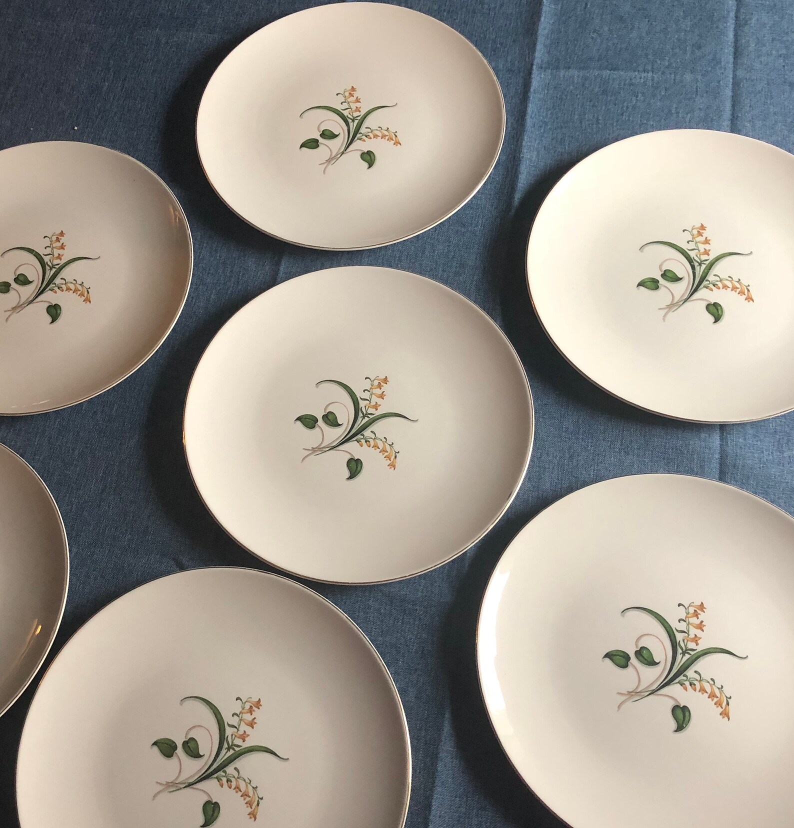 Edwin Knowles Set of 7 Dinner Plates | Etsy