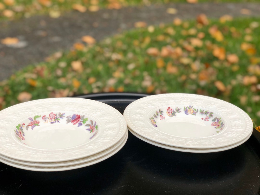 Wedgwood orient Set of 6 Wide Rim Bowl 9 Saucers - Etsy