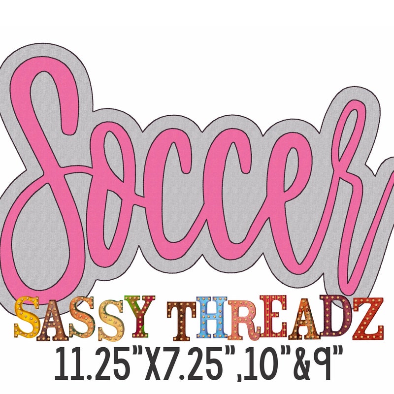 Soccer Applique - Etsy