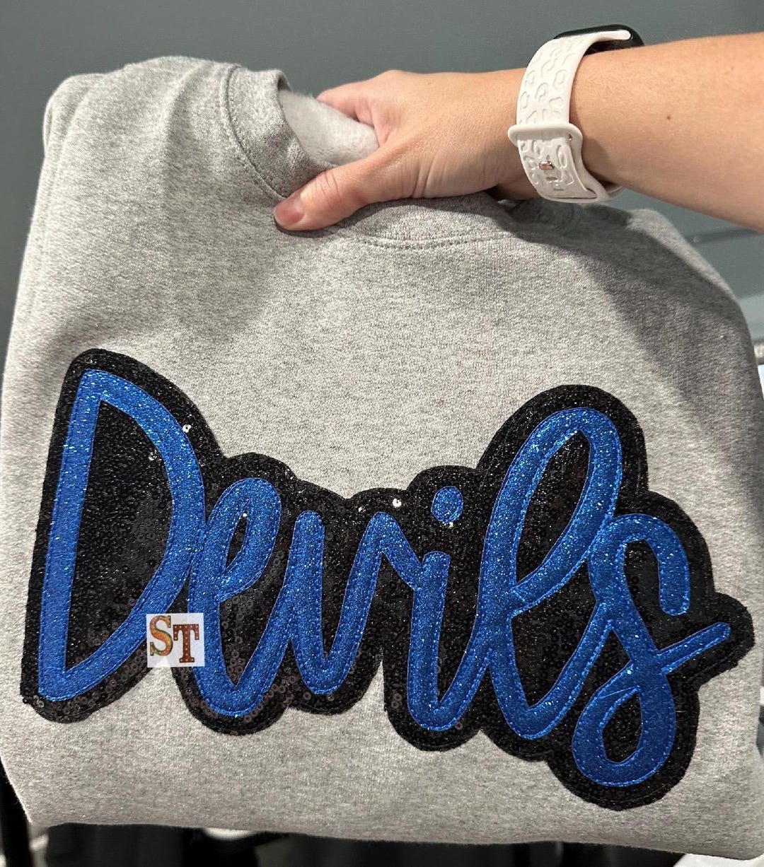 Bean Stitch Devils Double Stacked Script Applique Embroidery Download - Etsy