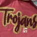 Trojans Bean Stitch Double Stacked Script Applique Embroidery Download - Etsy