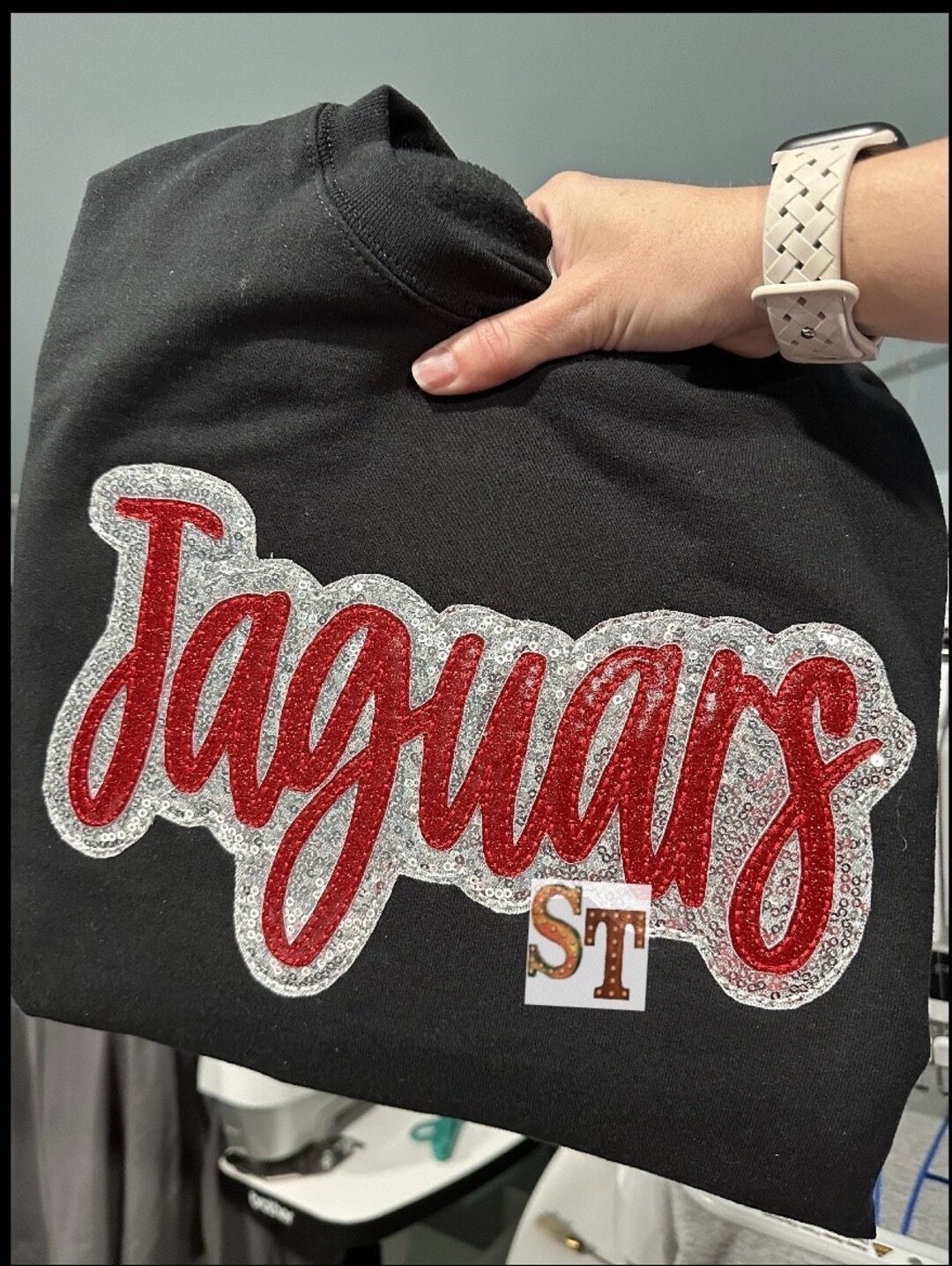 Bean Stitch Jaguars Double Stacked Script Applique Embroidery Download ...