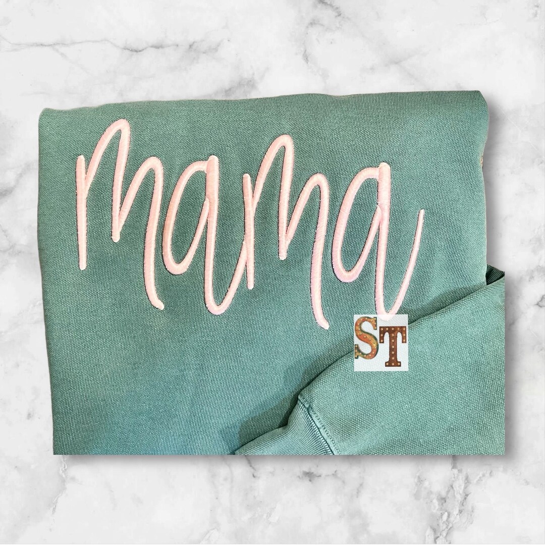 Satin Stitch 3D Puffy Foam Mama Script Applique Embroidery Download - Etsy