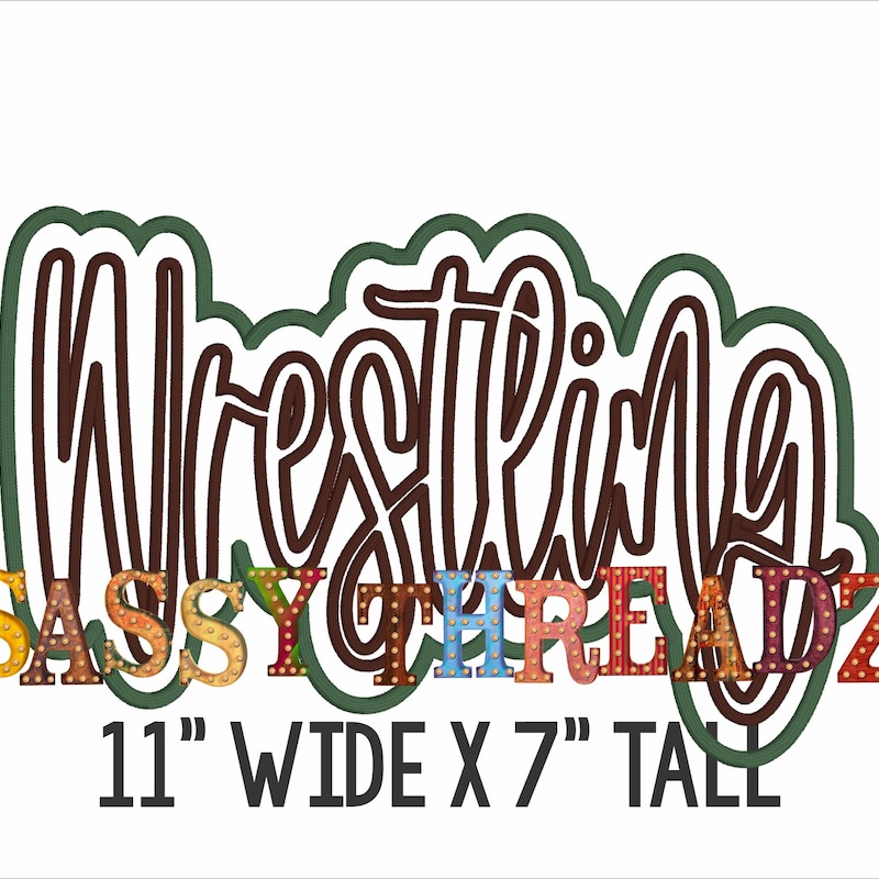 Wrestling Applique - Etsy