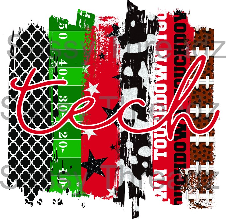 Tech Red and Black Glitter Strokes Football Sublimation PNG Download - Etsy