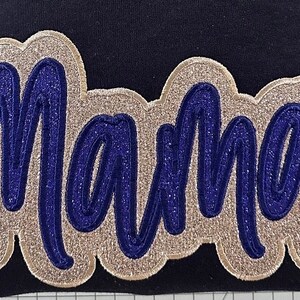 Satin Stitch Mama Double Stacked Script Applique Embroidery Download - Etsy