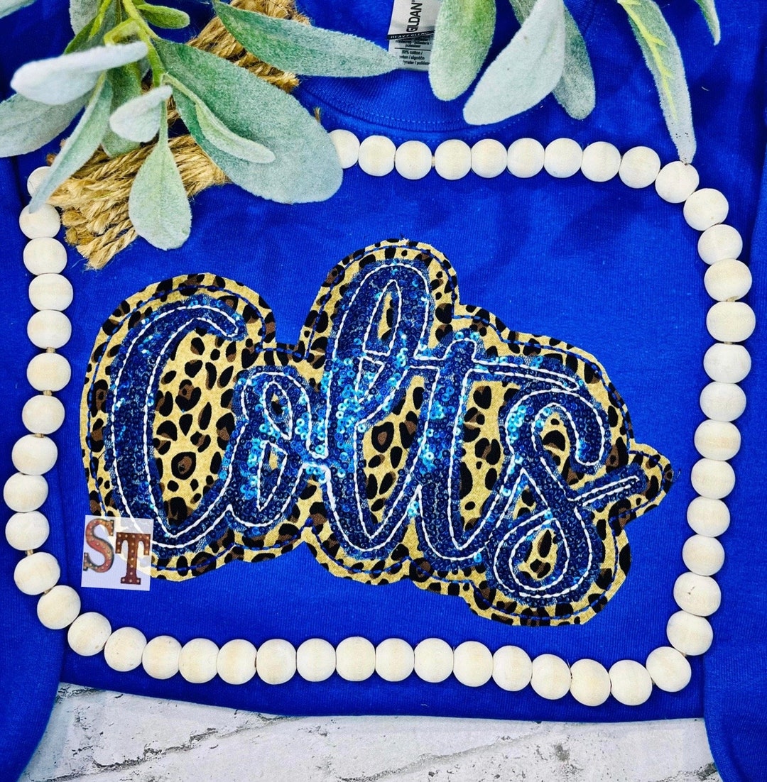 Colts Double Stacked Bean Stitch Script Applique Embroidery Download - Etsy