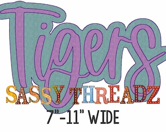 TIGERS Double Applique - Etsy