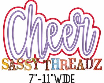 CHEER Double Applique Download - Etsy