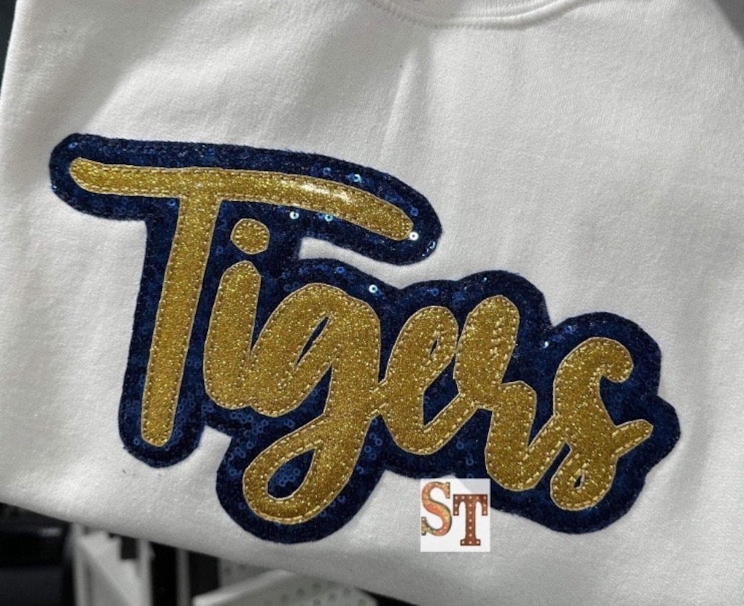 Bean Stitch Tigers Double Stacked Script Applique Embroidery Download ...