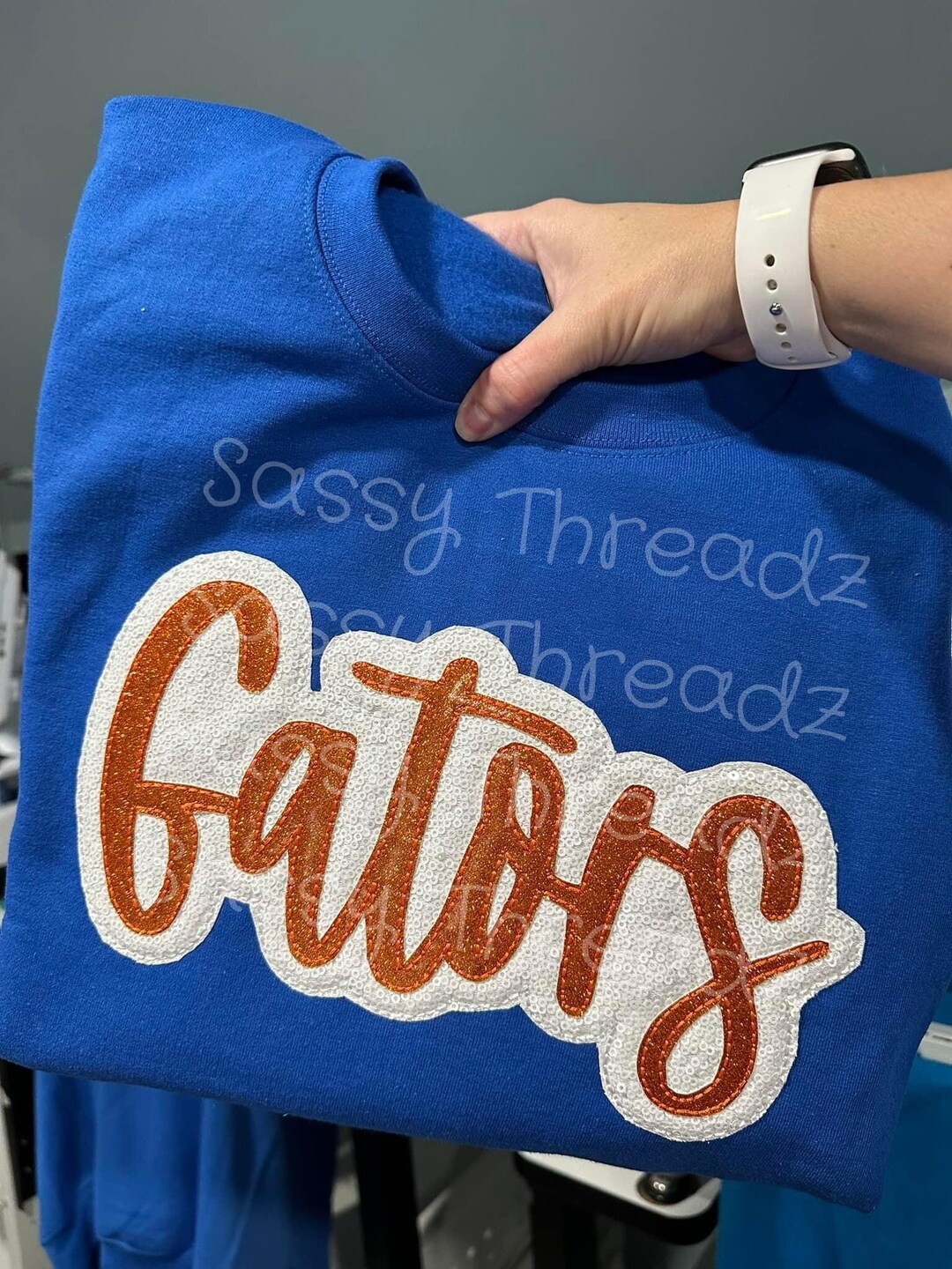 Gators Bean Stitch Double Stacked Script Applique Embroidery Download ...