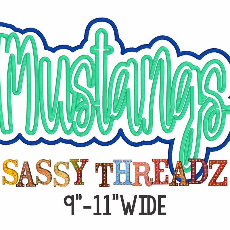 Mustangs Football Svg - Etsy