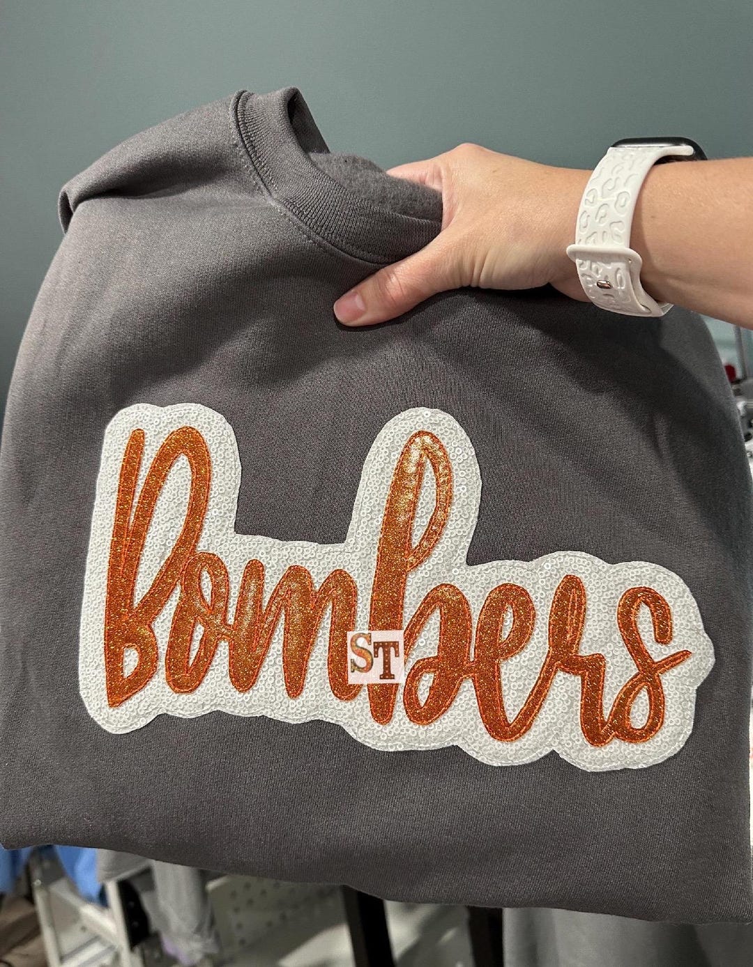 Bean Stitch Bombers Double Stacked Script Applique Embroidery Download ...