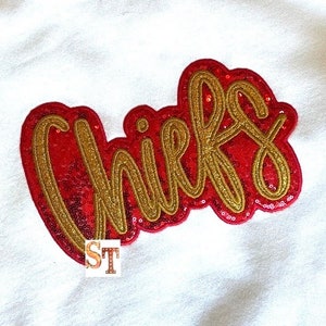 Satin Stitch Chiefs Double Stacked Script Applique Embroidery Download ...