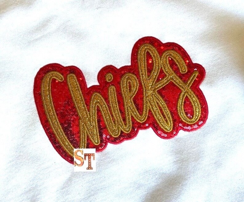 Satin Stitch Chiefs Double Stacked Script Applique Embroidery Download ...