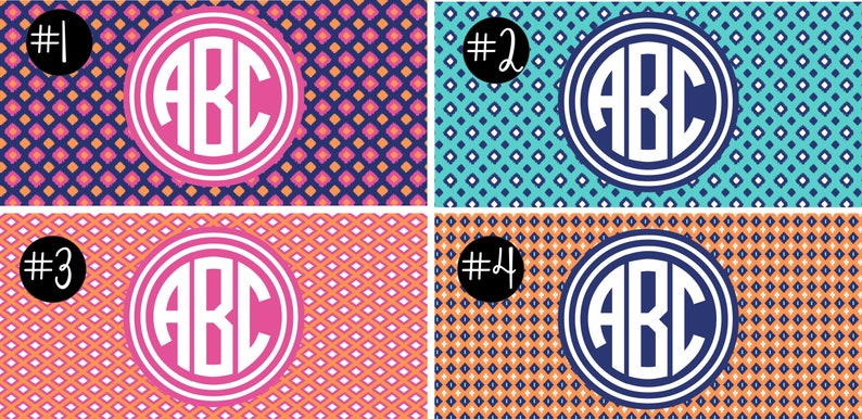 Ikat Print Camp Monogram Decal.girls Camp Trunk. Summer Camp - Etsy