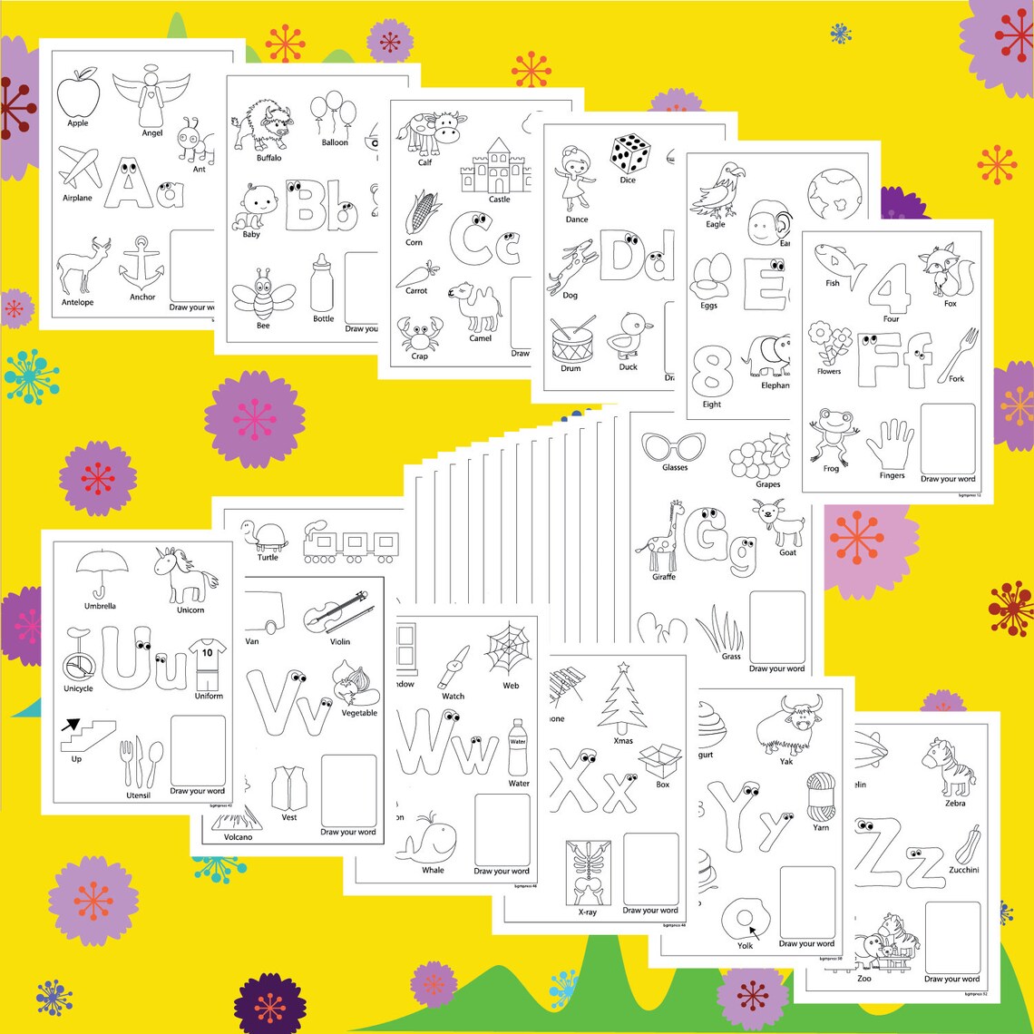 My Alphabet Book, Learn Abcs, Coloring Book, Tracing Alphabet, Learning ...