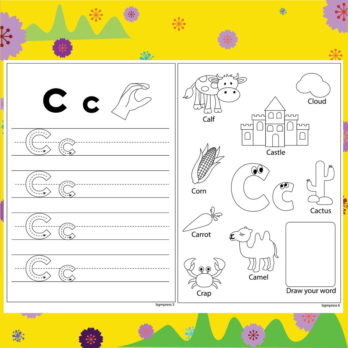 My Alphabet Book, Learn Abcs, Coloring Book, Tracing Alphabet, Learning ...