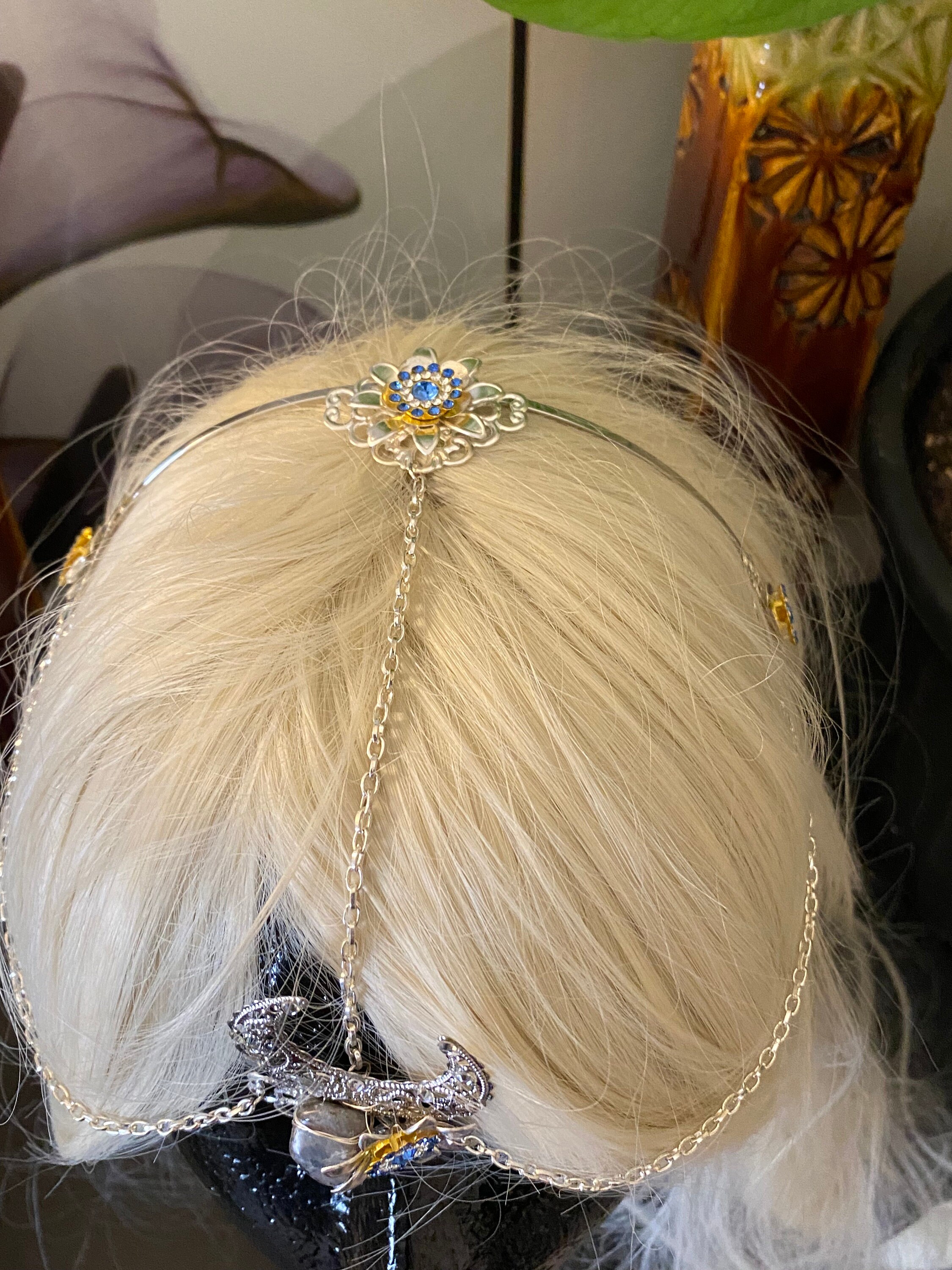 Celestial Chain Headpiece, Bobo Head Chain - Moonchild Crown - Etsy