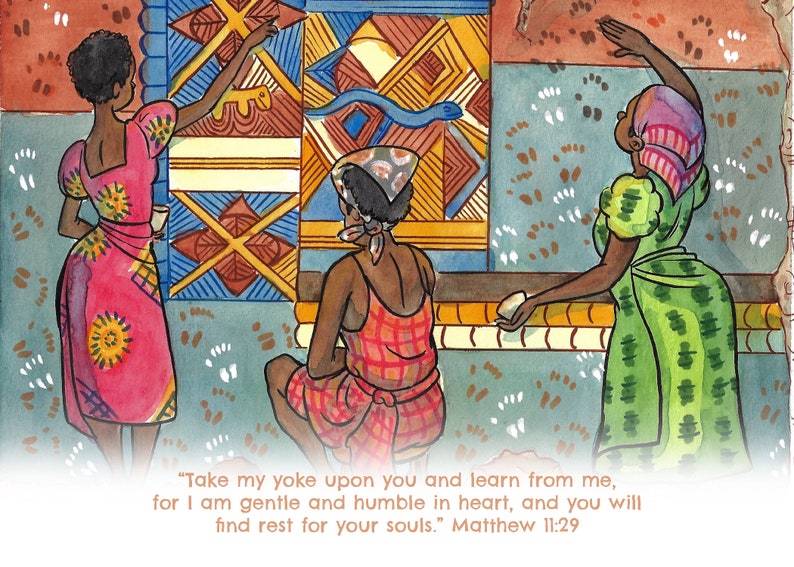 Scripture Black Woman Wall Art Bible Verse Faith African - Etsy