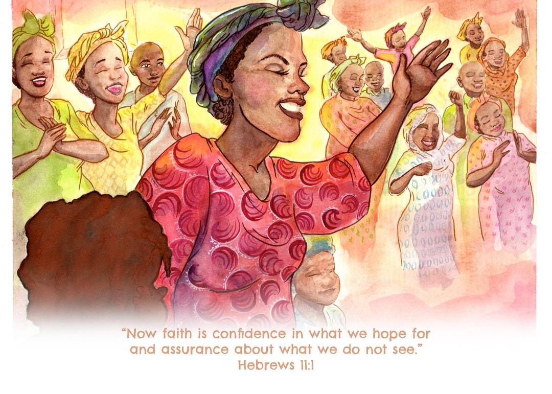 Scripture Black Woman Wall Art - Bible Verse Faith African Framed Print ...