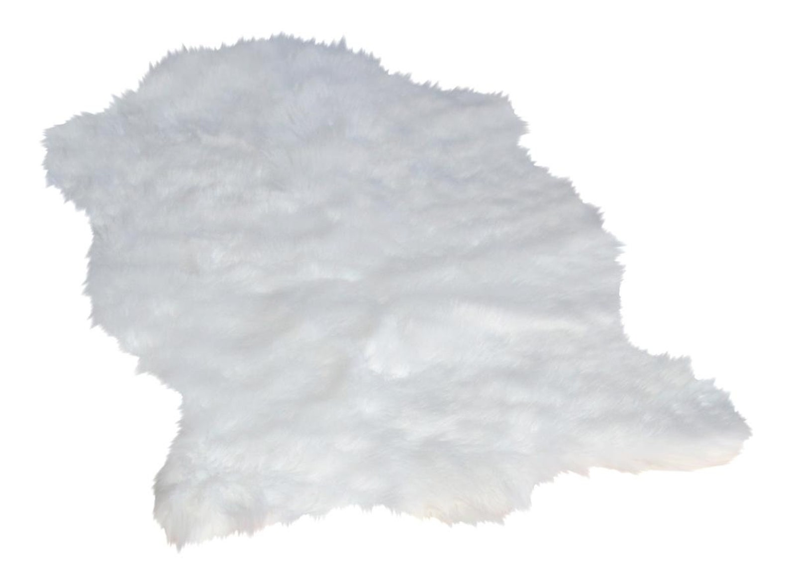 White Bear Skin Shape Faux Fur Rug | Etsy