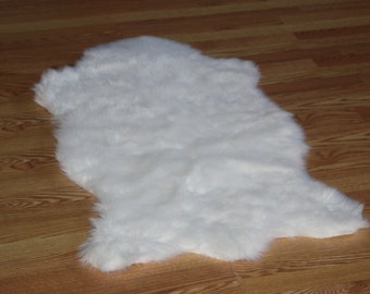 Hand Made BEAR SKIN RUG With Head Faux Fur Taxidermy Realistic Log ...