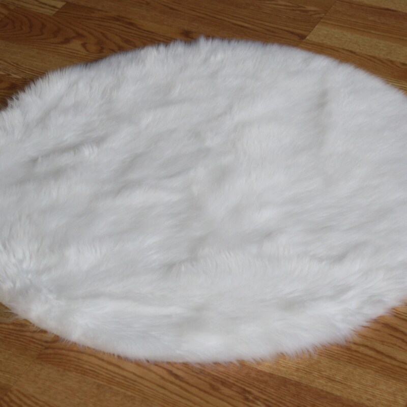 Round Plush Rug - Etsy