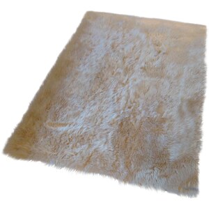Beige Faux Fur Rug - Etsy