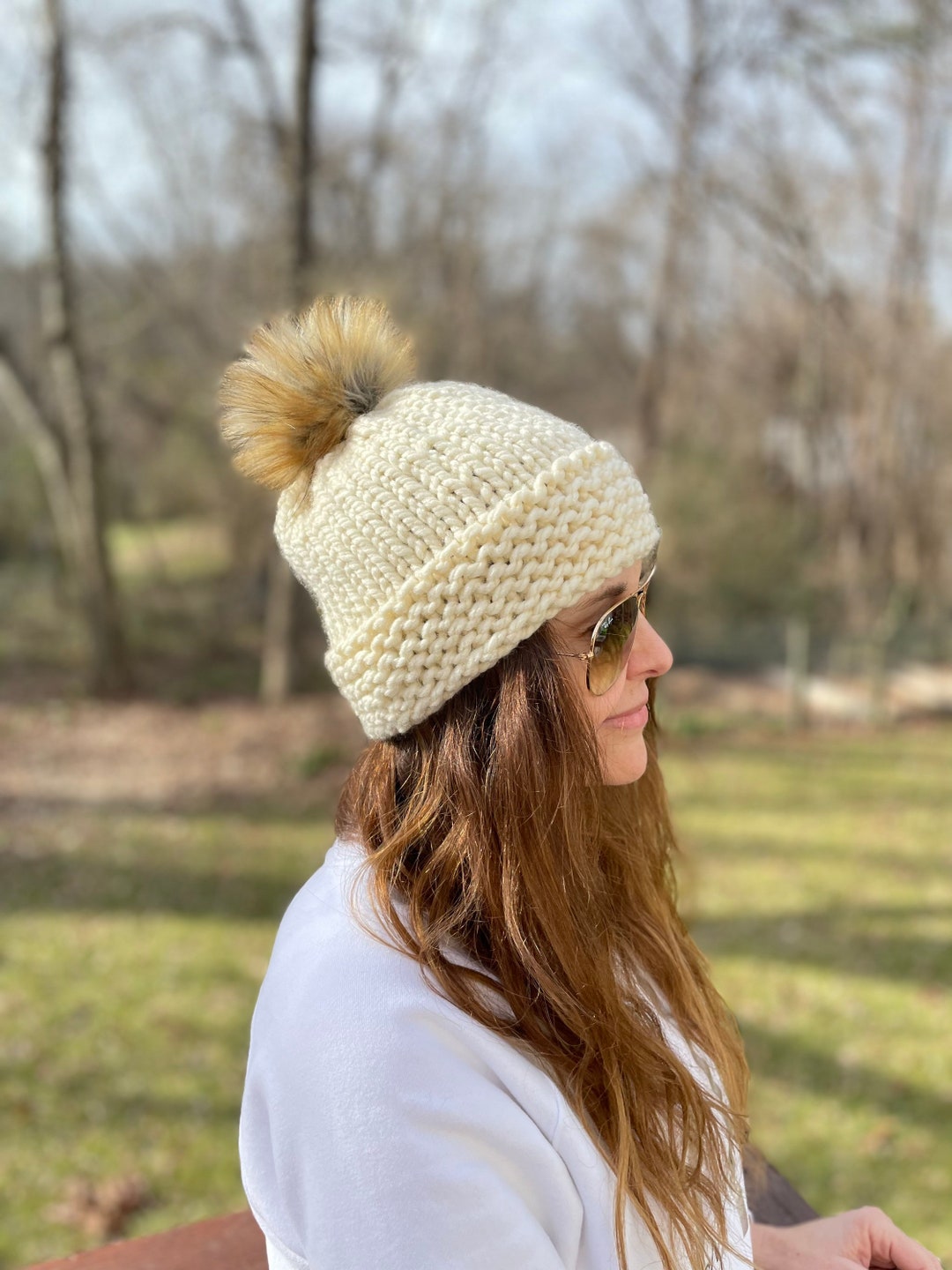Basic Knit Hat Pattern Beginner Knitting Pattern Beginner - Etsy