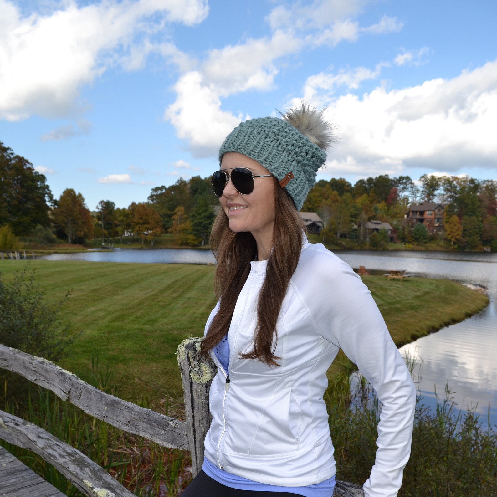 KNITTING PATTERN DIY the Blue Ridge Beanie Pom Pom Beanie - Etsy