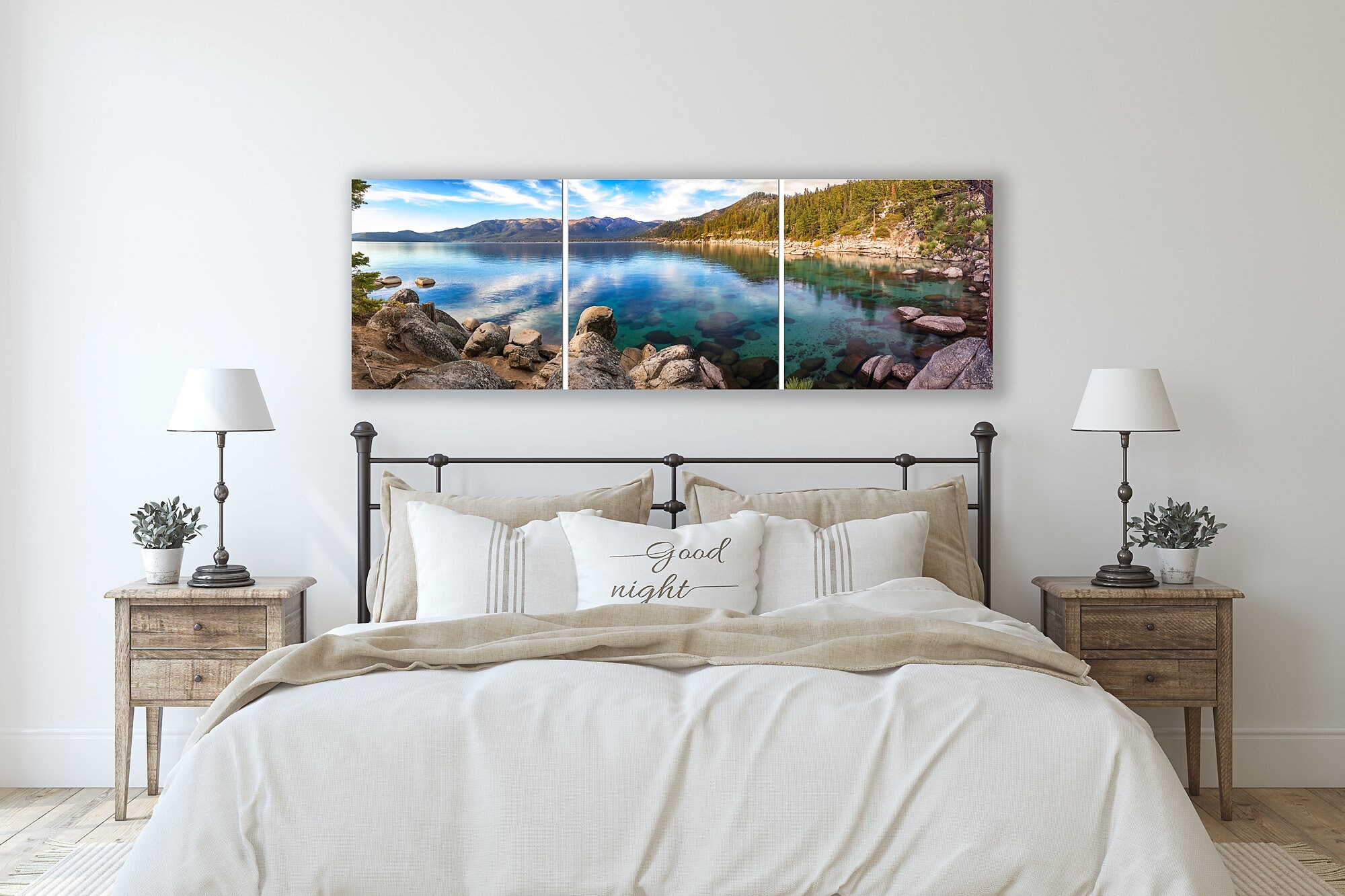 Lake Tahoe Panoramic Photography 3 Panel Wall Art Tryptic - Etsy