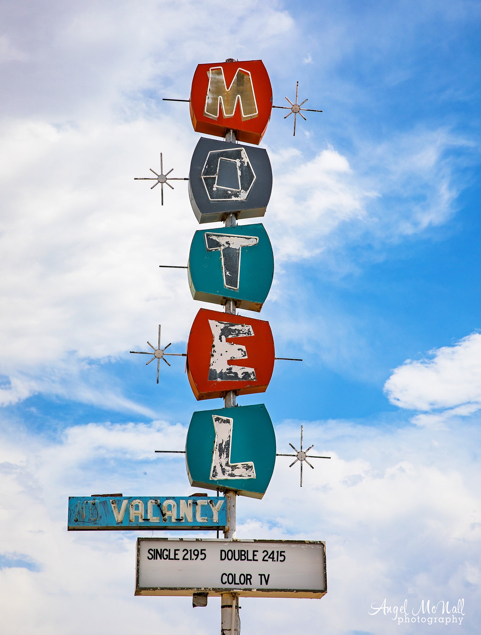 Retro Motel Sign Print, Vintage Motel, Retro Wall Decor, Mid Century ...