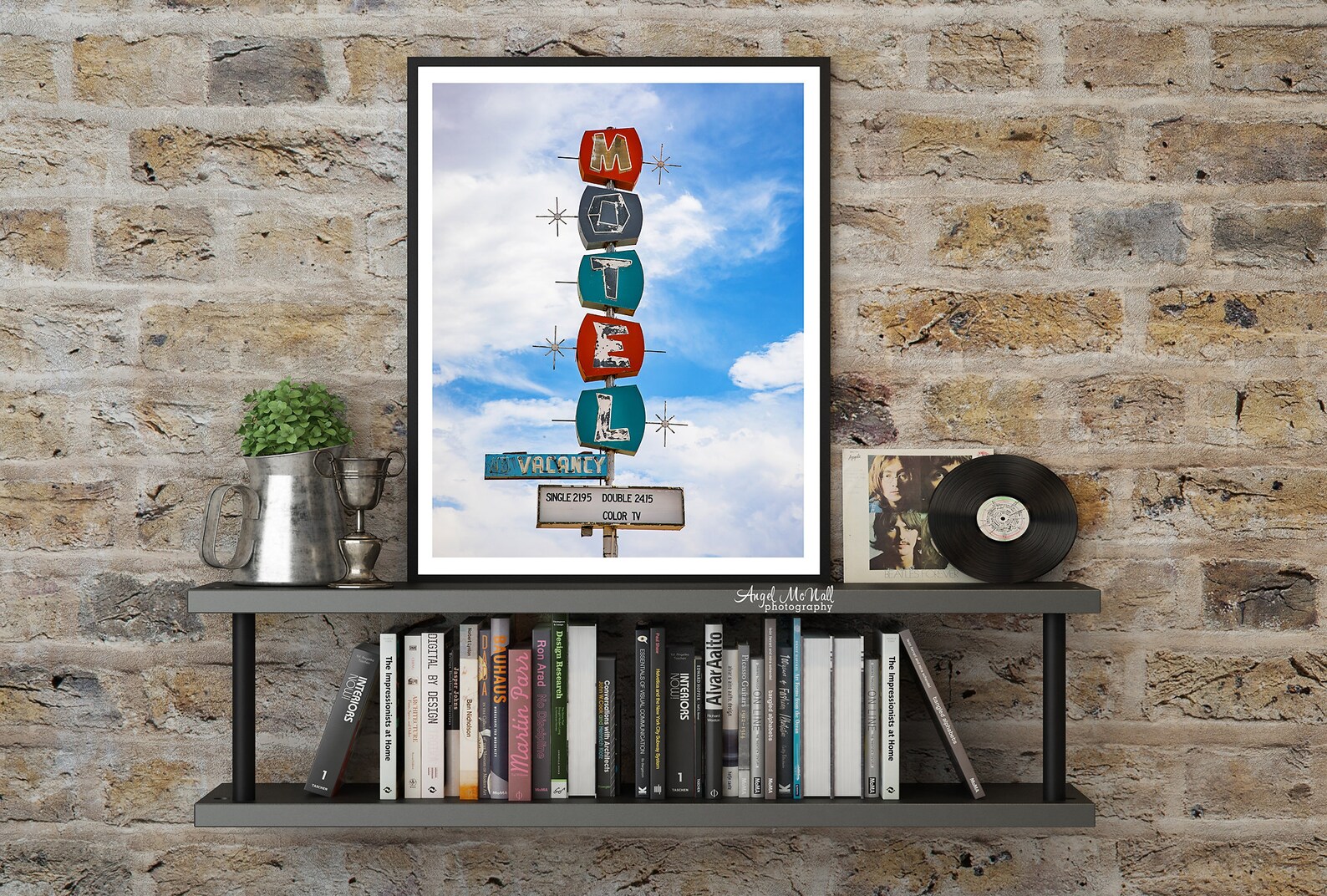 Retro Motel Sign Print Vintage Motel Retro Wall Decor Mid - Etsy