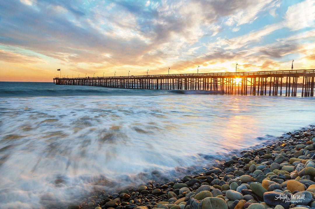 Ventura Pier Sunset Print: California Coast Beach Photography - Etsy