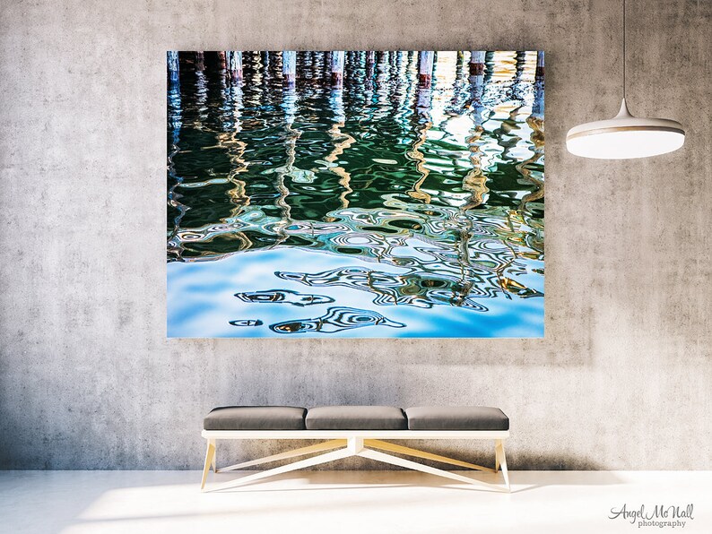 Large Abstract Wall Art Zen Water Feng Shui Art Pier - Etsy