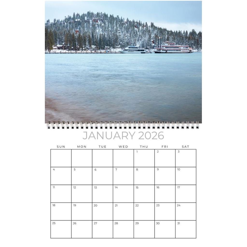 2026 Lake Tahoe Landscape Photography Calendar - Scenic Nature Wall ...