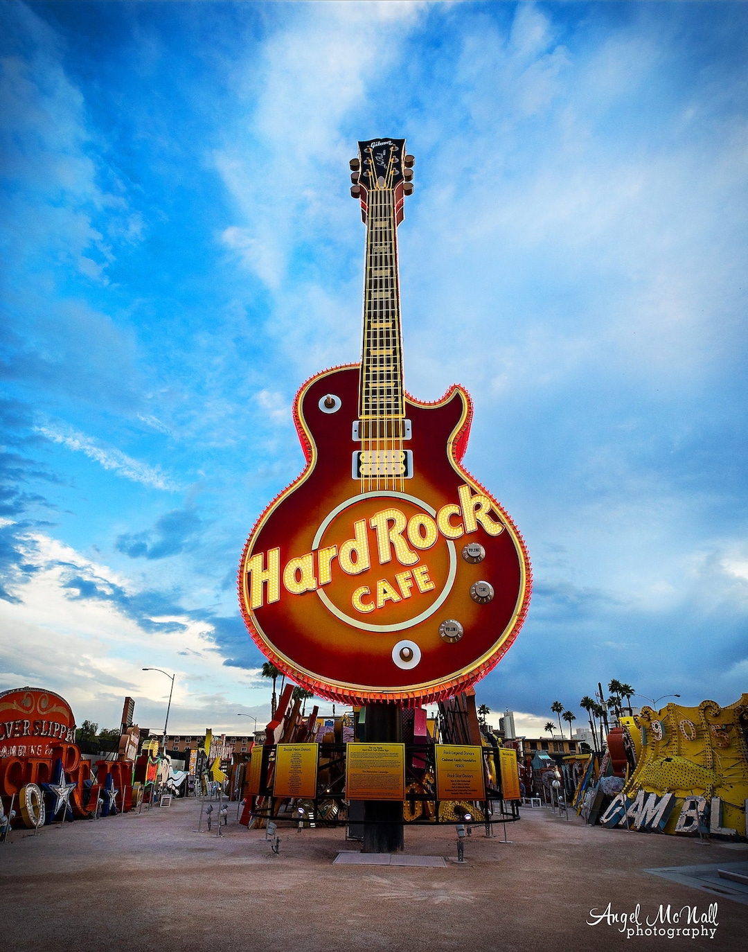 Hard Rock Cafe Guitar Neon Sign - Las Vegas Photo Print - Etsy
