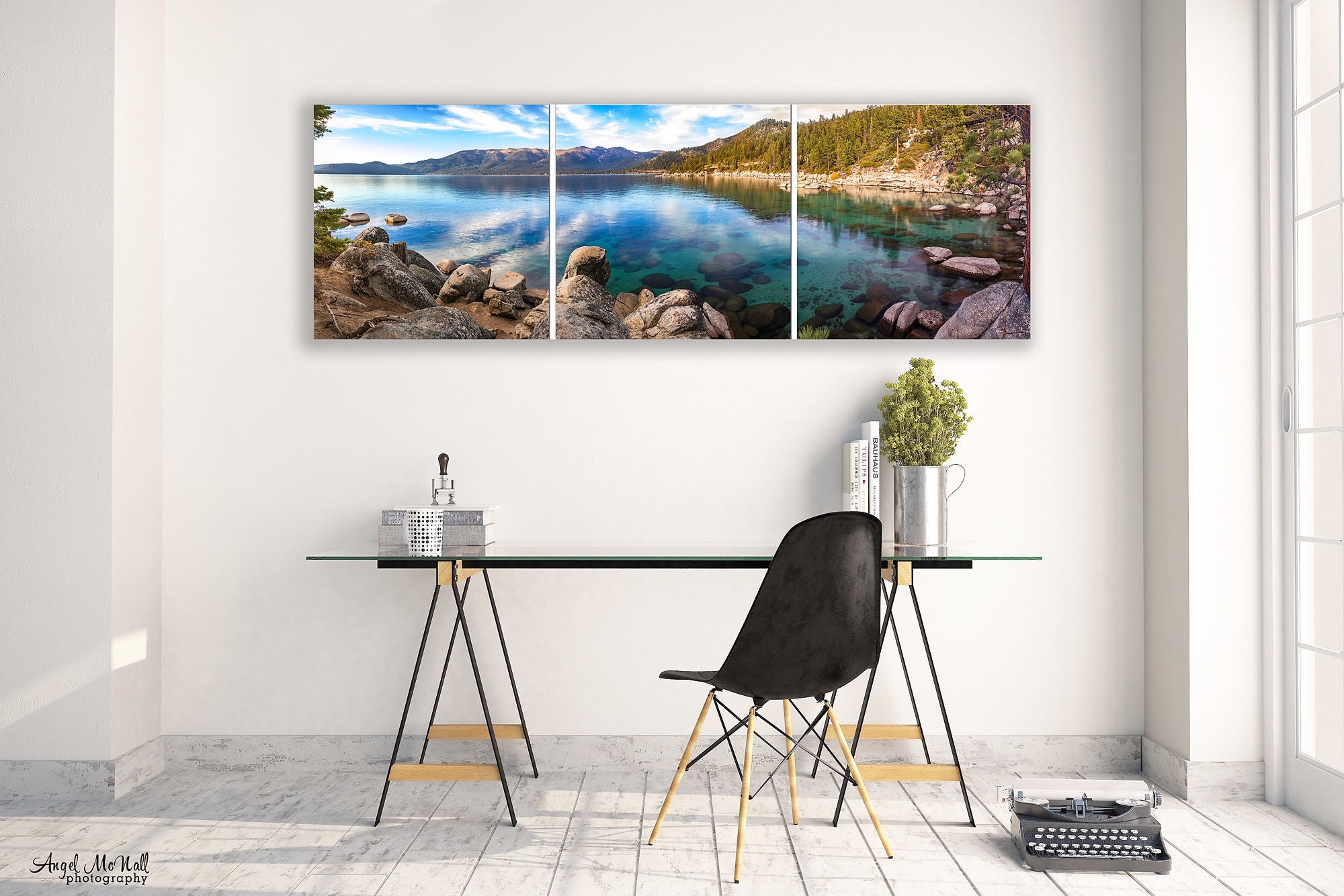 Lake Tahoe Panoramic Photography 3 Panel Wall Art Tryptic - Etsy