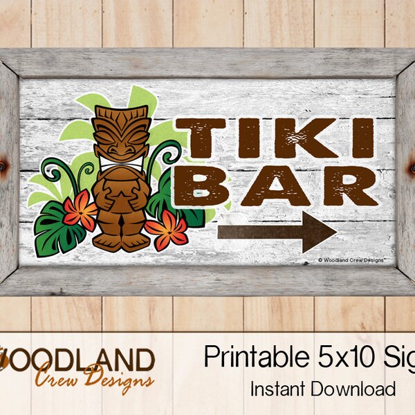 Tiki Bar Sign - Etsy