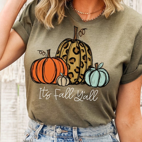 Fall Tshirts Fall Shirts Women It's Fall Y'all - Etsy