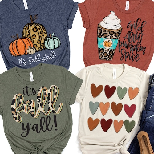 Fall Tshirts Fall Shirts Women It's Fall Y'all - Etsy