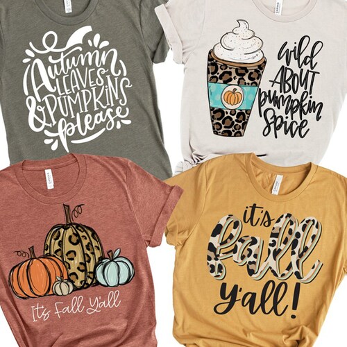 Love Fall Y'all Shirt Leopard Print Fall Shirt | Etsy