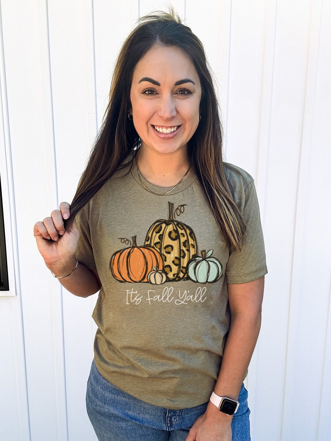 Fall Tshirts, Fall Shirts Women, It's Fall Y'all Pumpkin Shirt, Women's ...