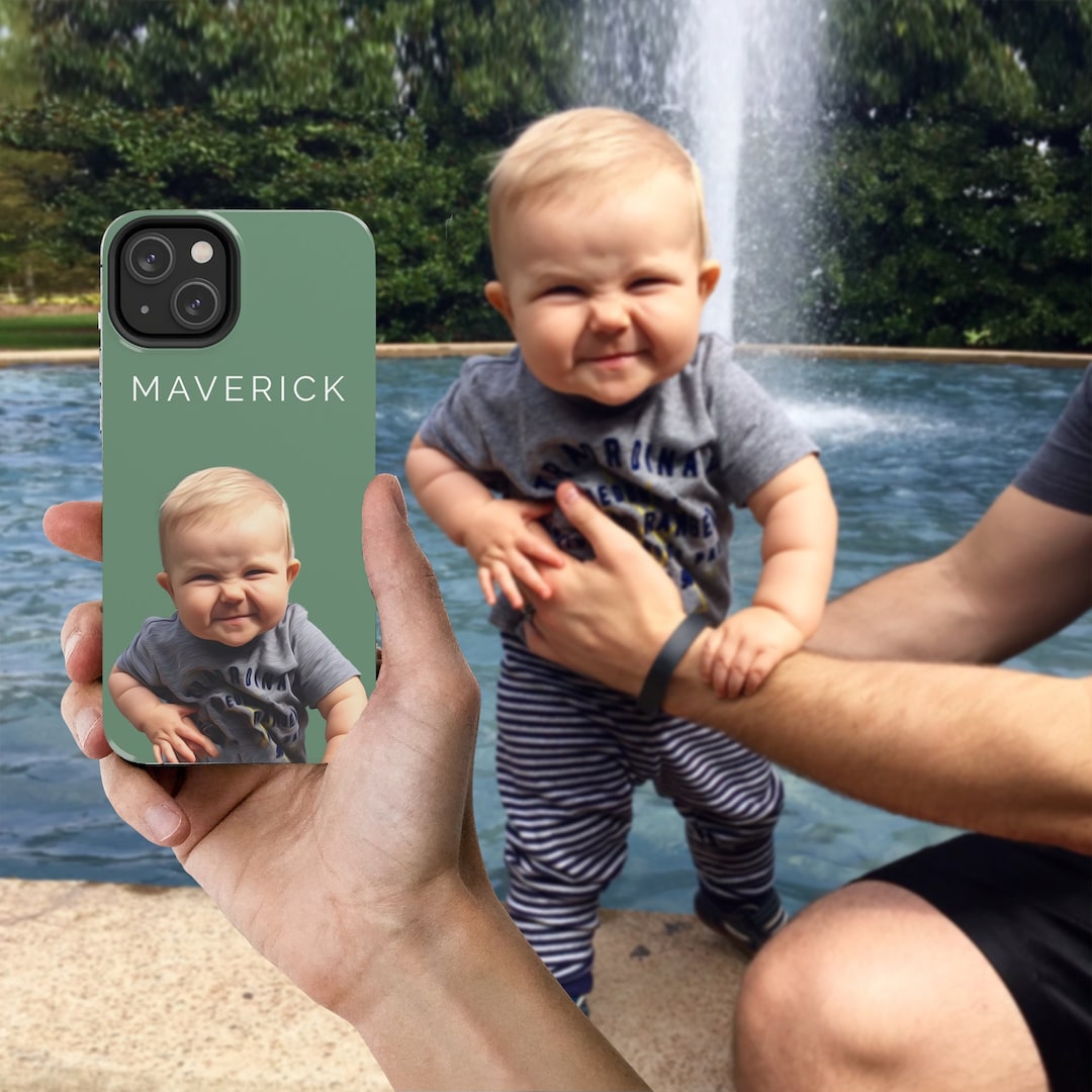 Custom Mom Phone Case Custom Child Portrait Phone Case With Own Photo ...
