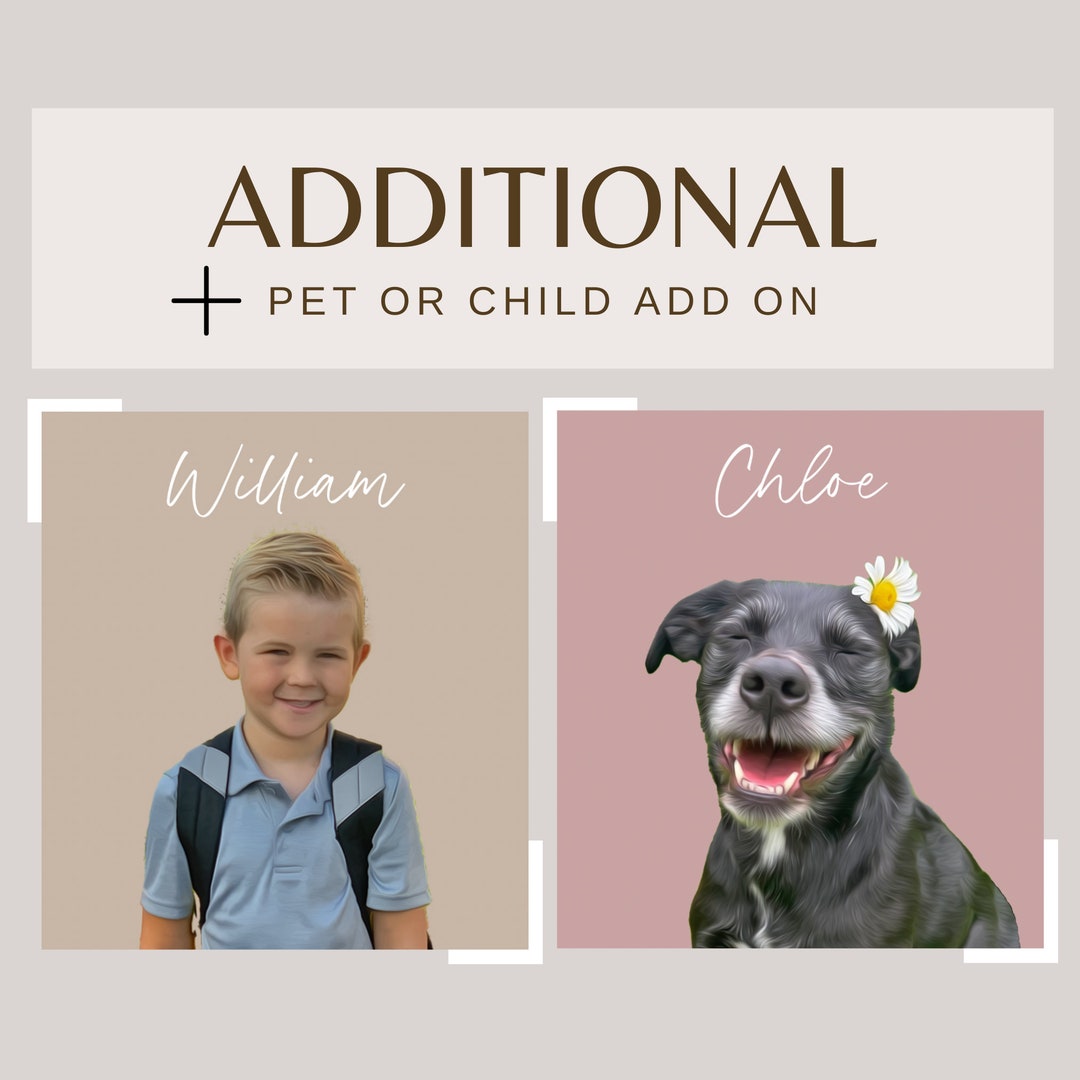 Child or Pet Additional Add on + - Etsy