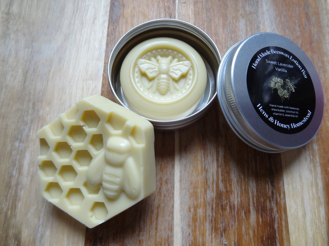 All Natural Solid Beeswax Lotion Bar - Etsy