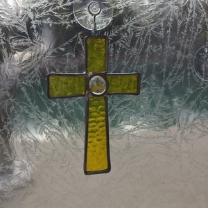 Stained Glass Small Cross - Etsy