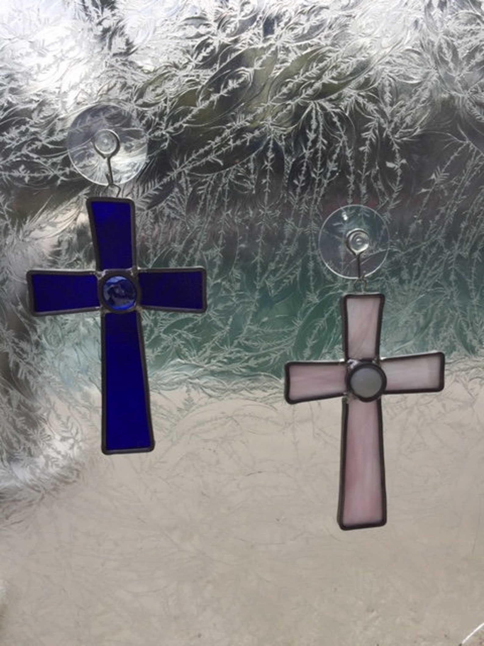 Stained Glass Small Cross - Etsy